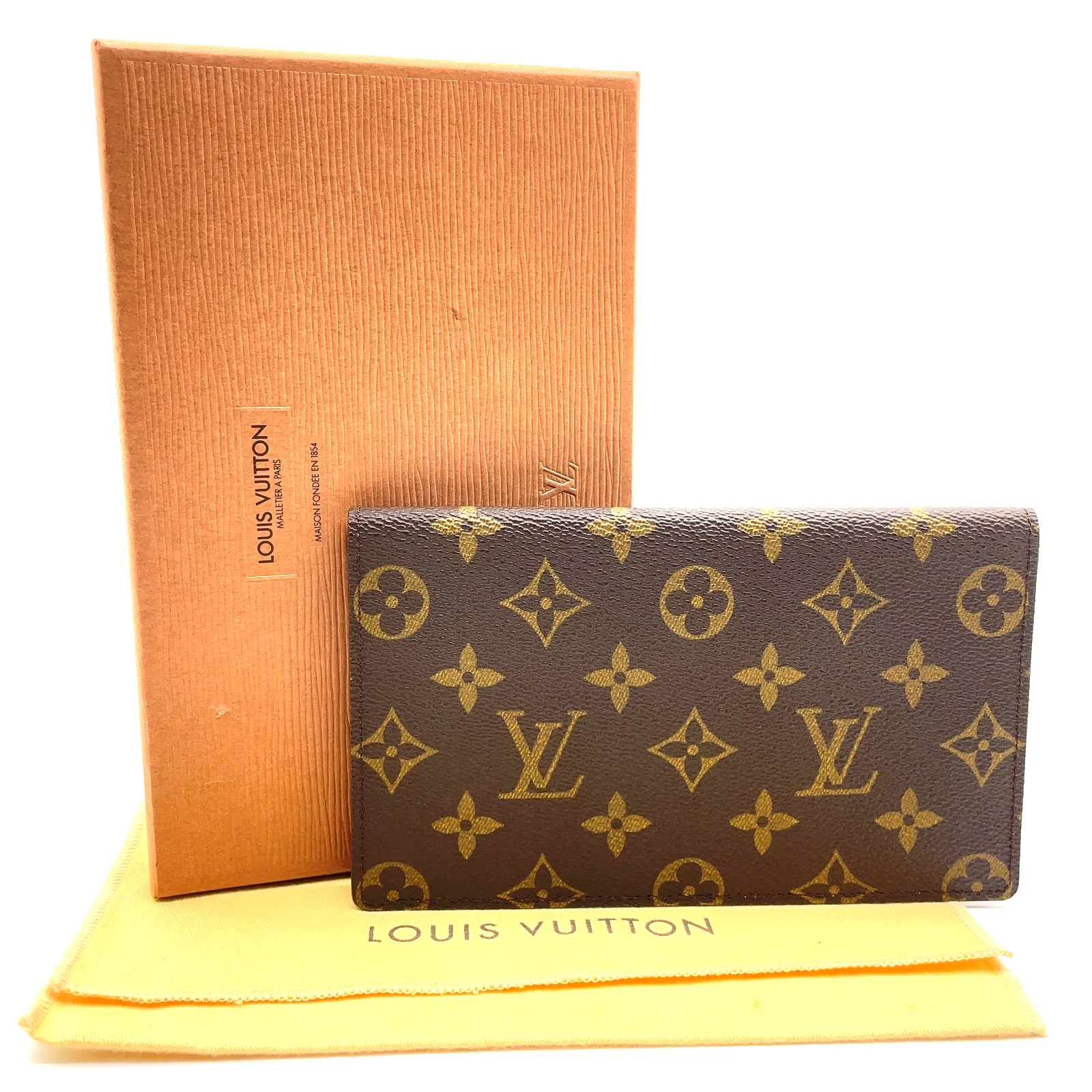 Louis Vuitton Vintage Agenda Horizontal Bill Case in Monogram Canvas ...